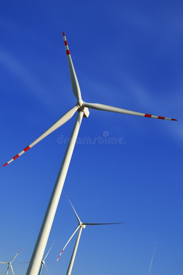 Wind Turbines Farm. Windmill Stock Photo - Image of renewable, resource ...