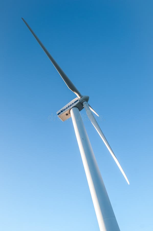 Wind Turbines Generating Electricity with Blue Sky Editorial Image ...