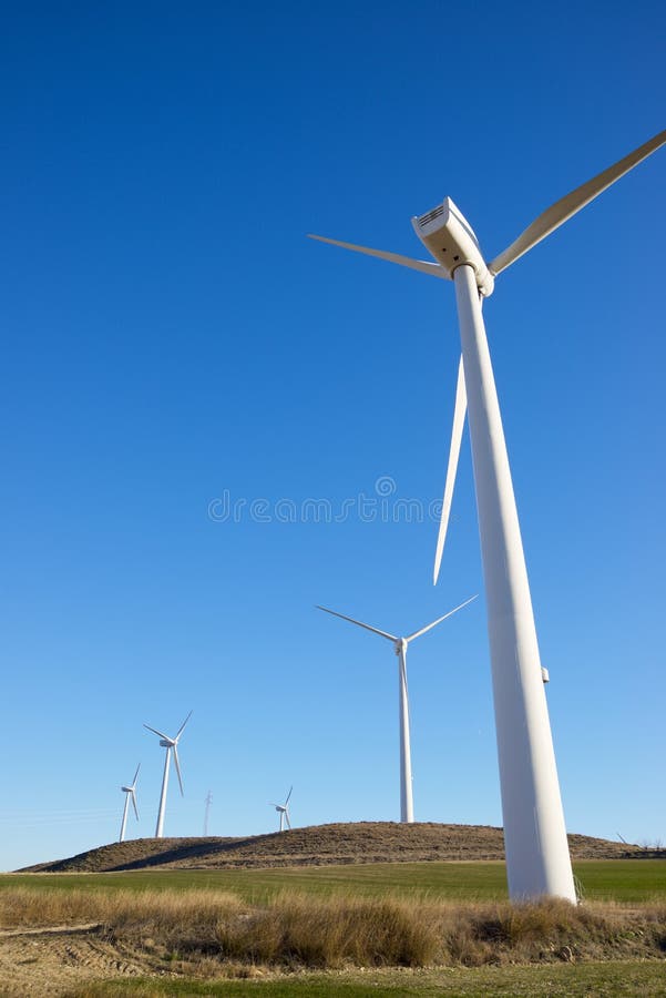 Wind Turbines Generators for Renewable Electricity Production Stock ...
