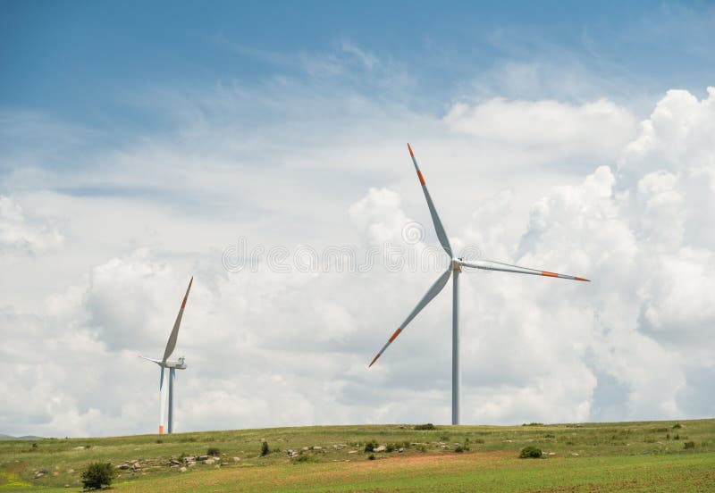 Wind Turbines, Renewable Energy Concept Stock Image - Image of energy ...