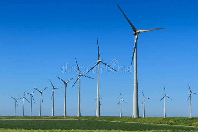 Wind Turbines, Modern Windmills Stock Photo - Image of energy, ecology ...