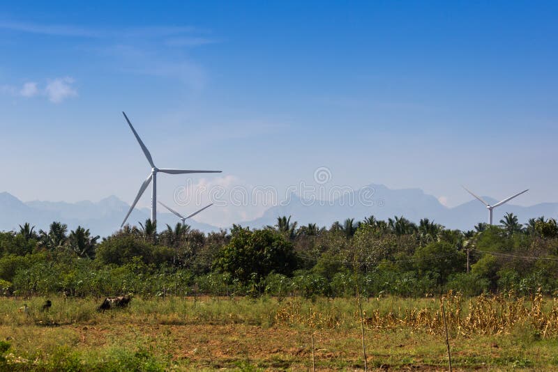 Wind turbines stock image. Image of generating, blades - 30611043