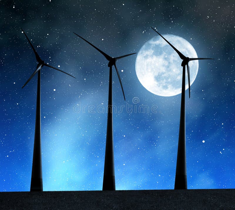 Wind turbines stock image. Image of electrical, ecology - 47977971