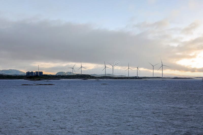 Wind turbines, Norway stock image. Image of nature, park - 354810977