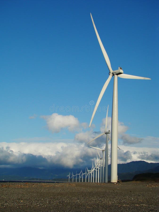 Wind Turbines Portrait stock photo. Image of blades, tower - 4615752