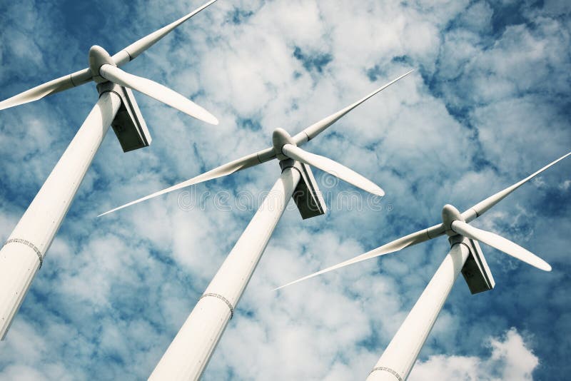 Wind Turbines Renewable Energy Stock Image - Image of renewable ...