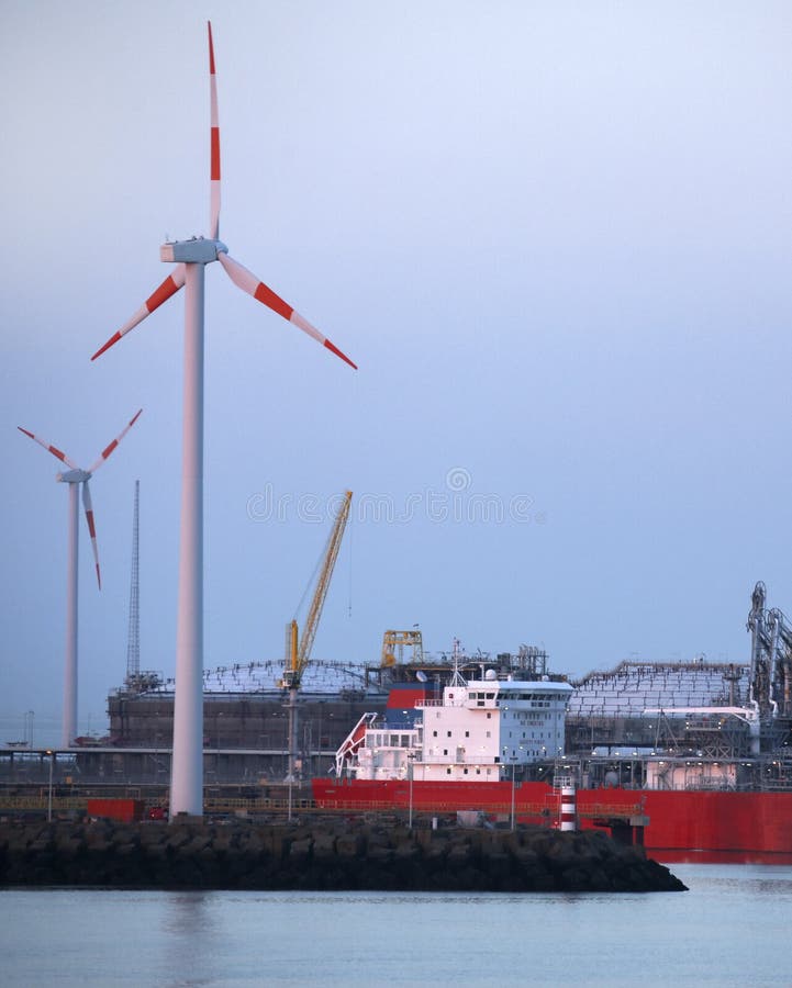 Wind Turbines - Rotterdam - Netherlands Editorial Stock Photo - Image ...