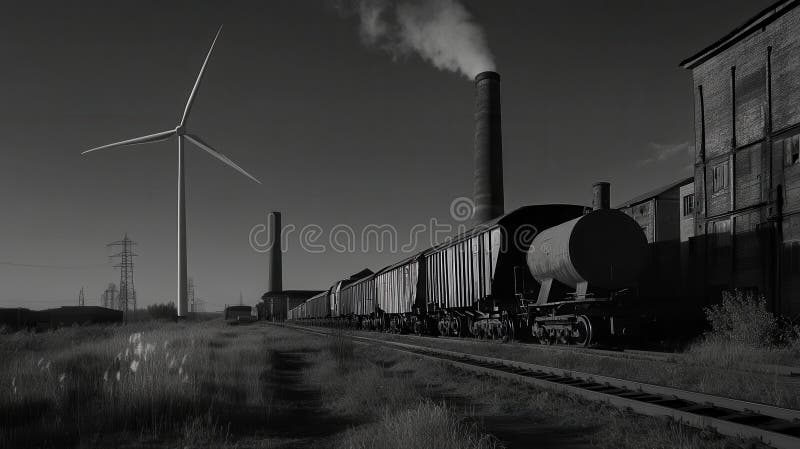 Wind Turbines Stand Tall Near Closed Coal Mines and Old Factories ... Wind Turbines Stand Tall Near Closed Coal Mines and Old Factories ...