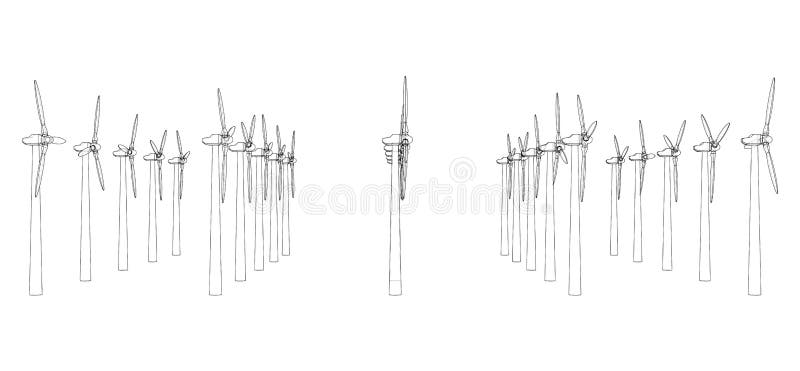 Wind Turbine Blueprint Stock Illustrations – 217 Wind Turbine Blueprint ...