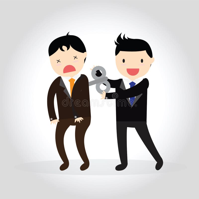 Wind-Up Business Woman Concept Stock Vector - Illustration of lassitude ...