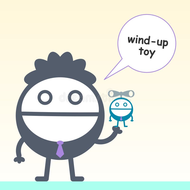 Wind up stock illustration. Illustration of play, cartoon - 36931330