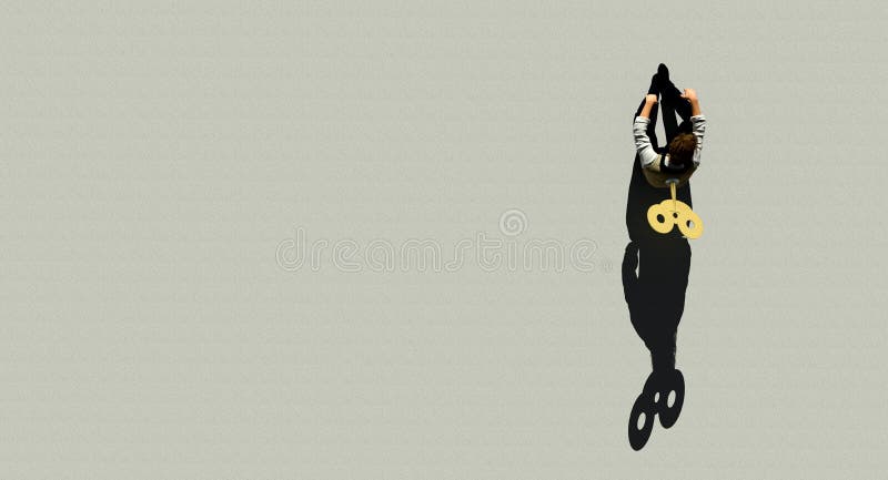 Wind up man stock illustration. Illustration of winding - 106960656