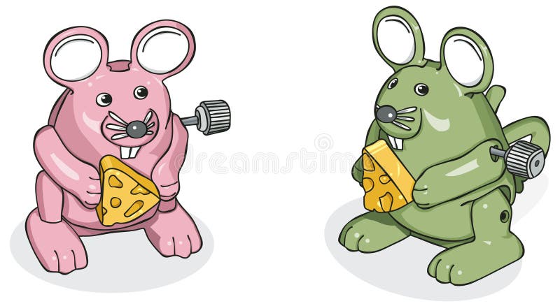 Wind-Up Mice 1 stock vector. Illustration of mouse, element - 16016982