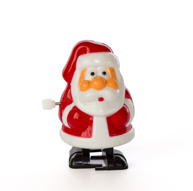 Wind-up Santa stock image. Image of holidays, walking - 25172677