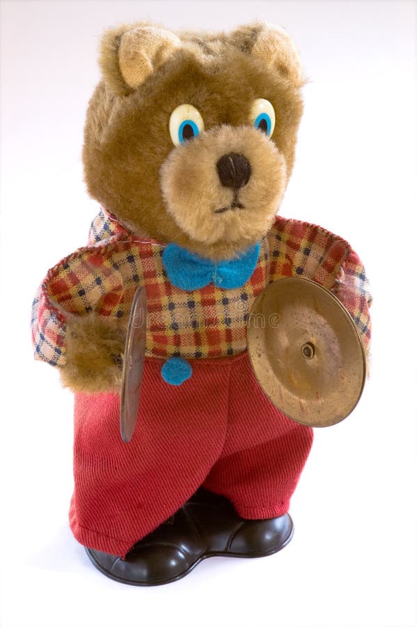 Wind up teddy bear stock photo. Image of close, metal - 5134436