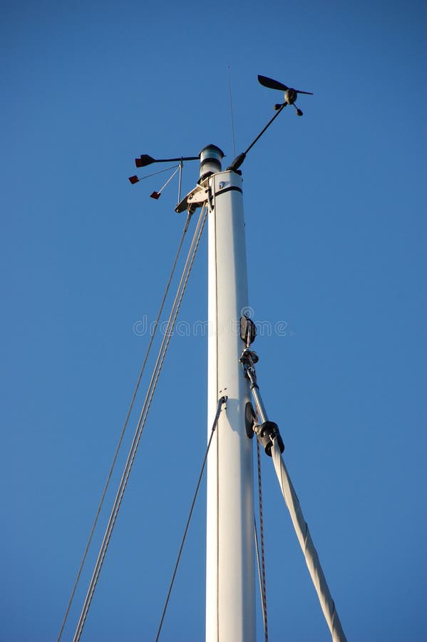 Wind vane and speed sensor stock image. Image of light - 11480011