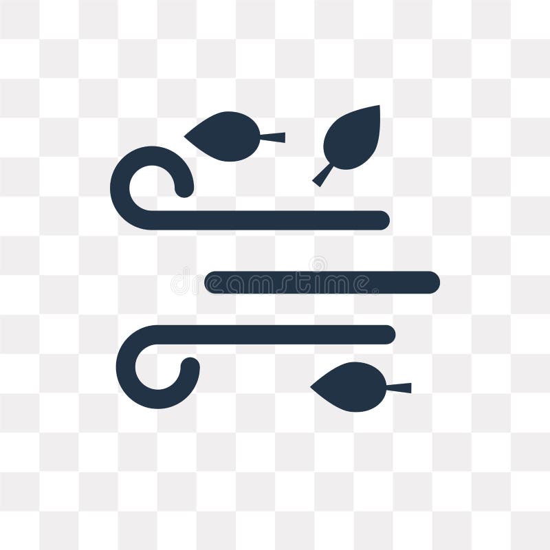 Wind Vector Icon Isolated on Transparent Background, Wind Trans Stock ...