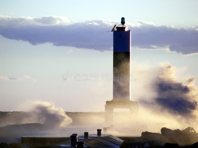 Wind and Water stock photo. Image of dangerous, pier, shine - 3255280