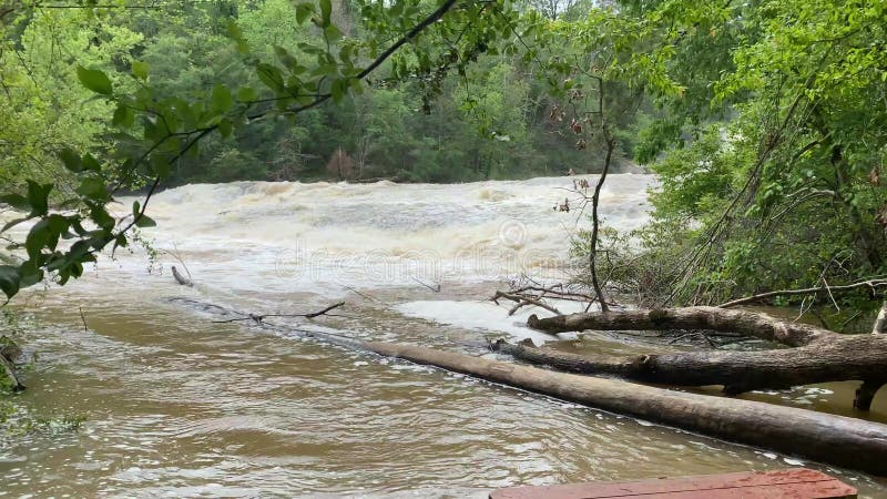 The Water Rushing on the Rocky Ground Stock Video - Video of motion ...