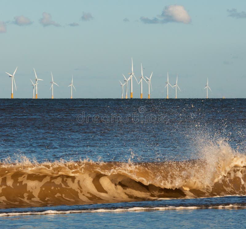 Wind and Wave Power stock photo. Image of east, blades - 261068584