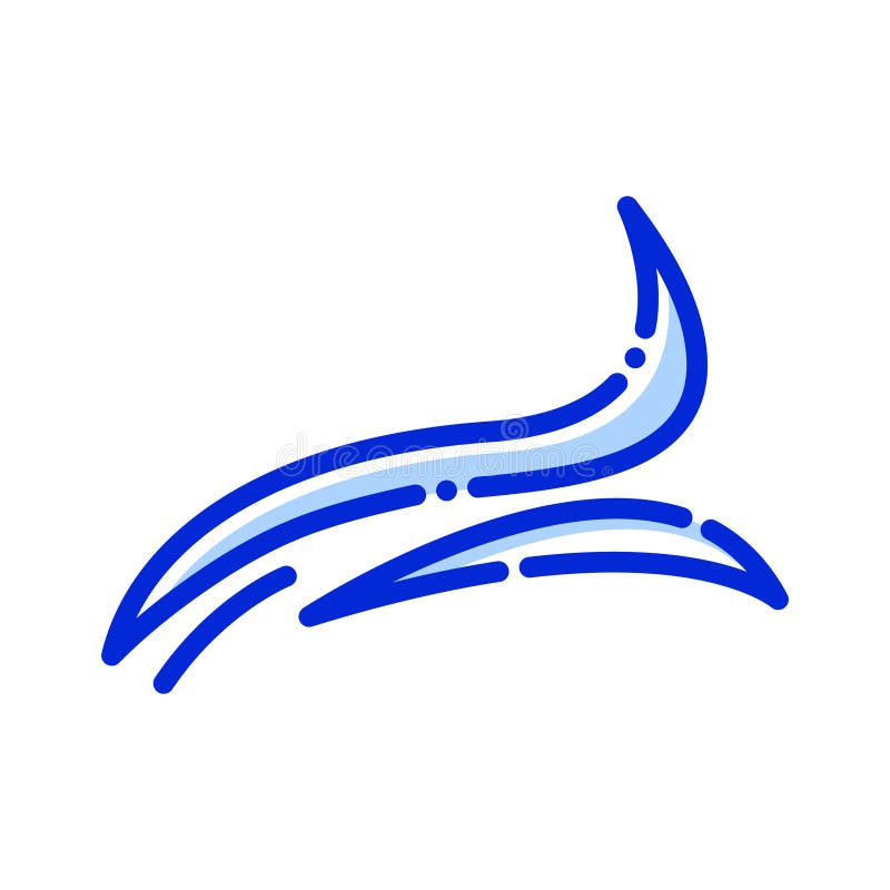 Wind, Weather, Air, Gale Fully Editable Vector Icon Stock Vector ...