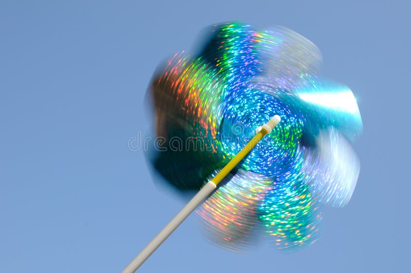 Wind wheel stock photo. Image of pinwheel, blue, spin - 20251184