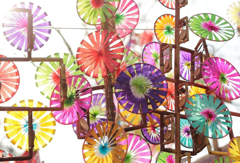 Wind wheel stock photo. Image of childhood, colorful - 37439668