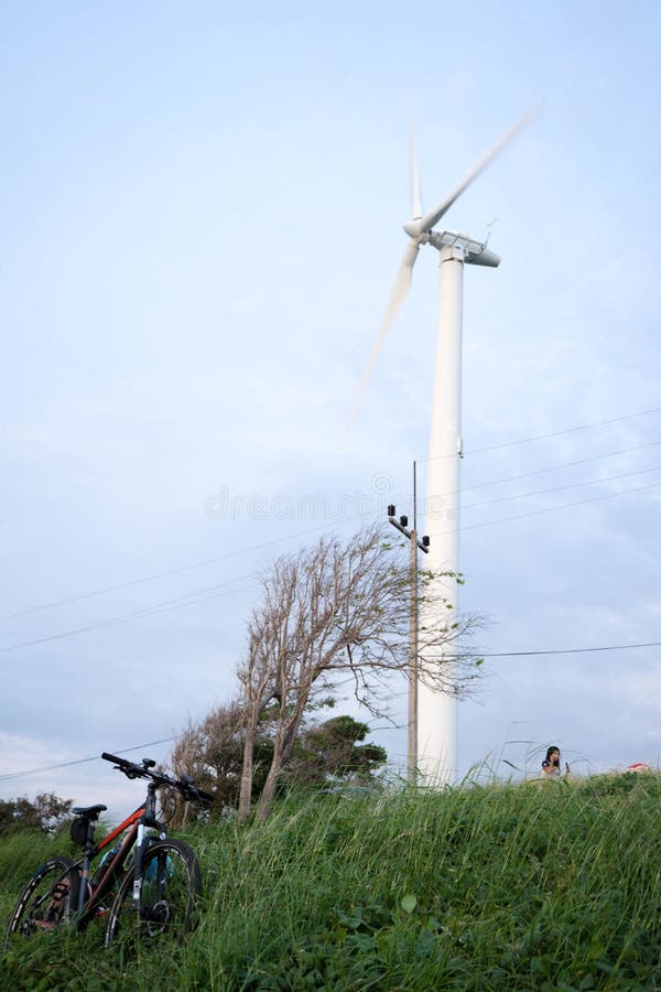 Wind wheel on the hill stock image. Image of watchangkam - 81185089