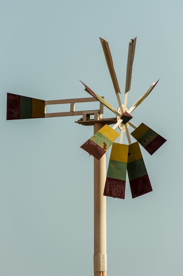 Wind wheel stock image. Image of generator, machine, farming - 44006179