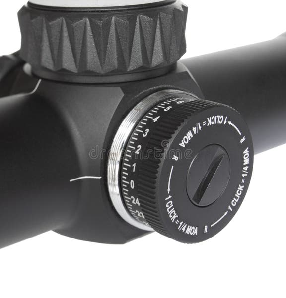 Windage Adjustment Dial on a Sniper Scope Stock Photo - Image of dial ...