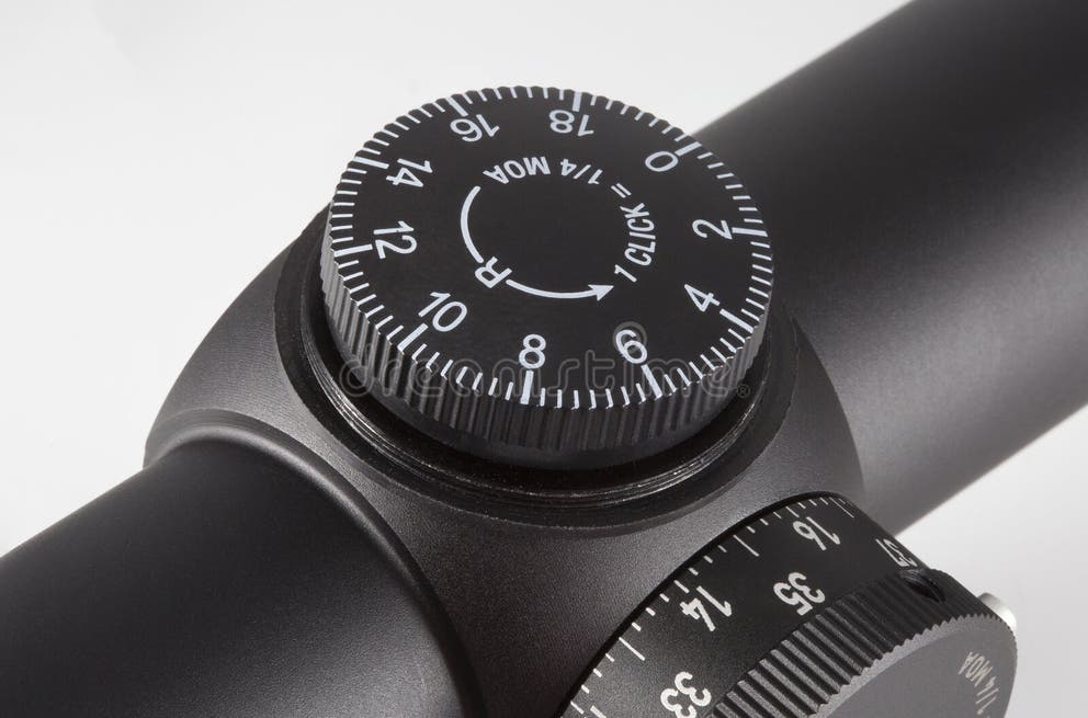 Windage adjustment knob stock photo. Image of metal, aluminum - 94975630