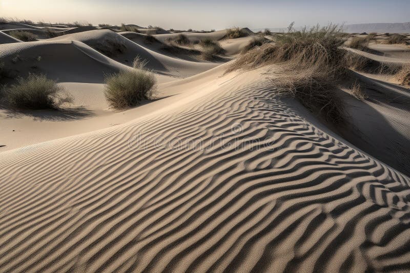 Windblown Sand Dunes Create Unique Patterns and Designs in the Desert ...