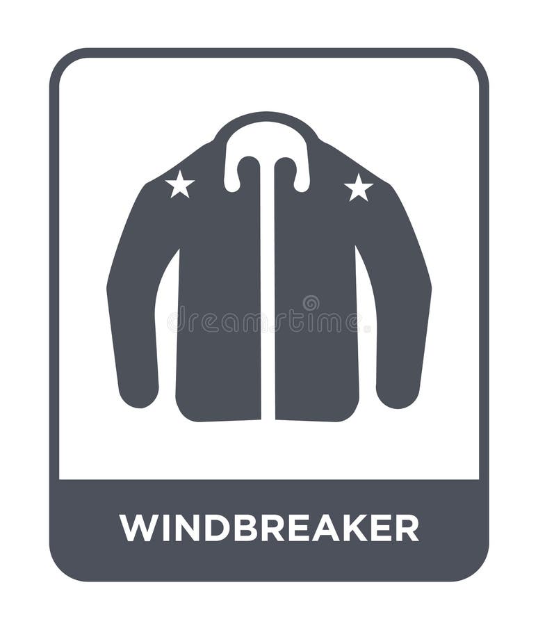 Windbreaker Icon. Trendy Windbreaker Logo Concept on White Background ...