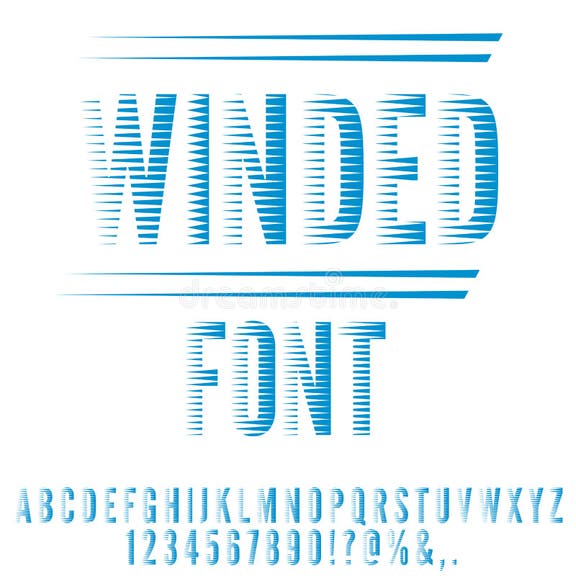 Winded stylized font stock vector. Illustration of symbol - 83832634