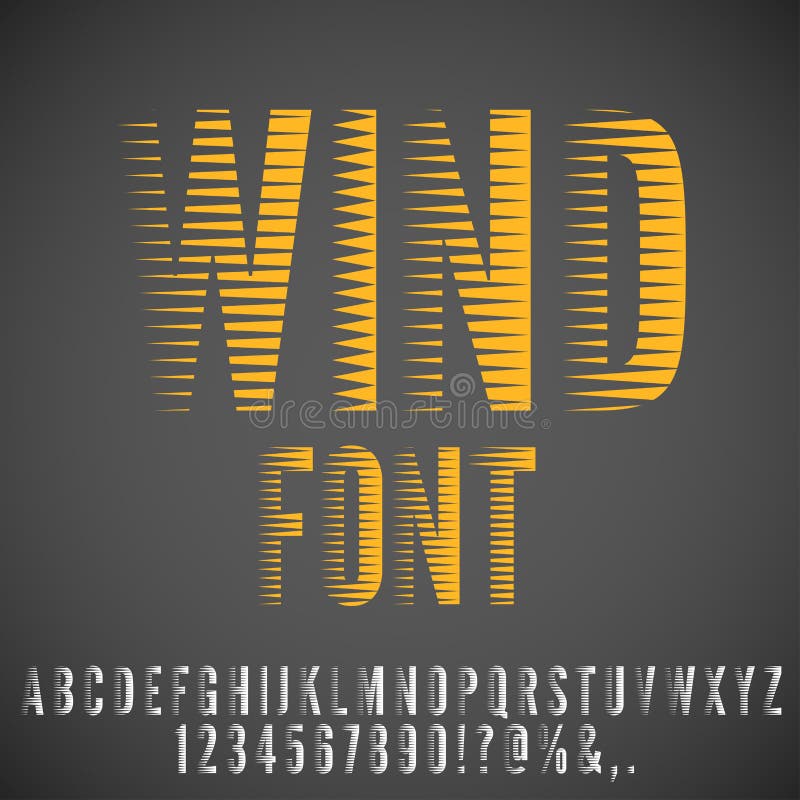 Winded stylized font stock vector. Illustration of font - 86114821