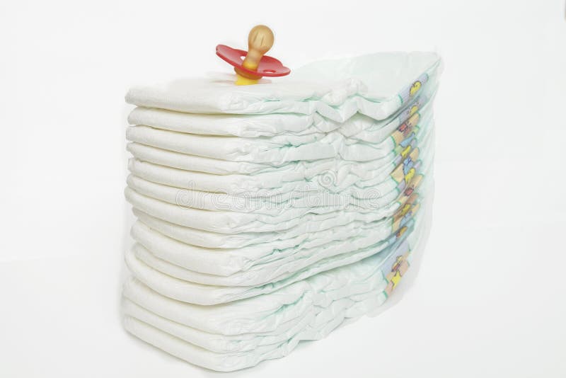 Stapel Windeln stockfoto. Bild von zubehör, geburt, aktiv - 38072286