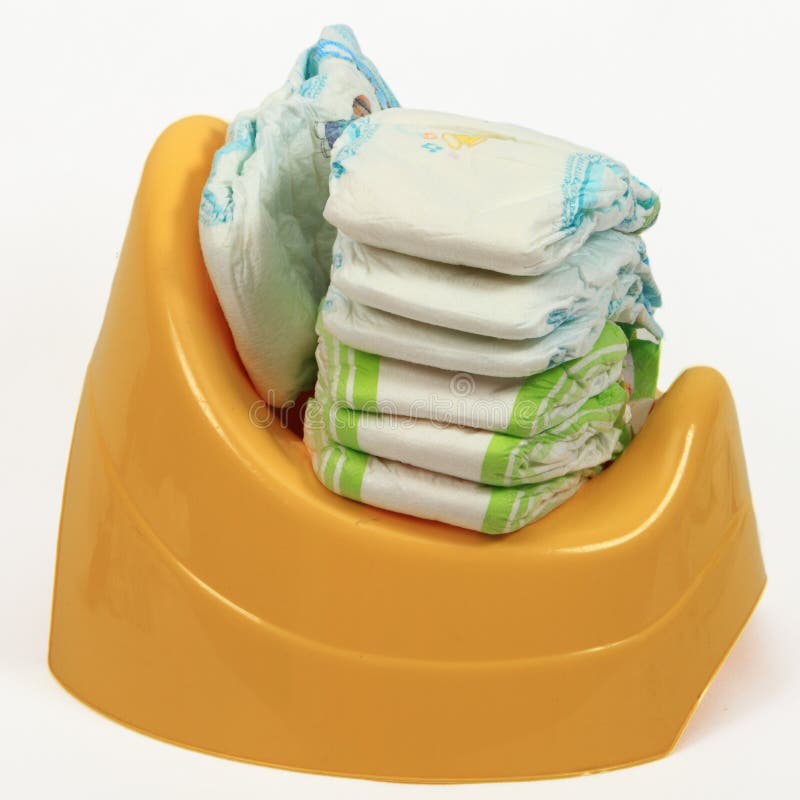 Windeln gegen potty stockbild. Bild von gesundheitlich - 16942553