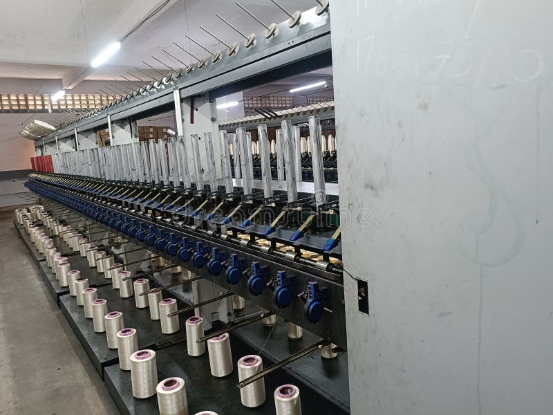 Winder machine stock image. Image of rewind, yarn, winder - 339207651