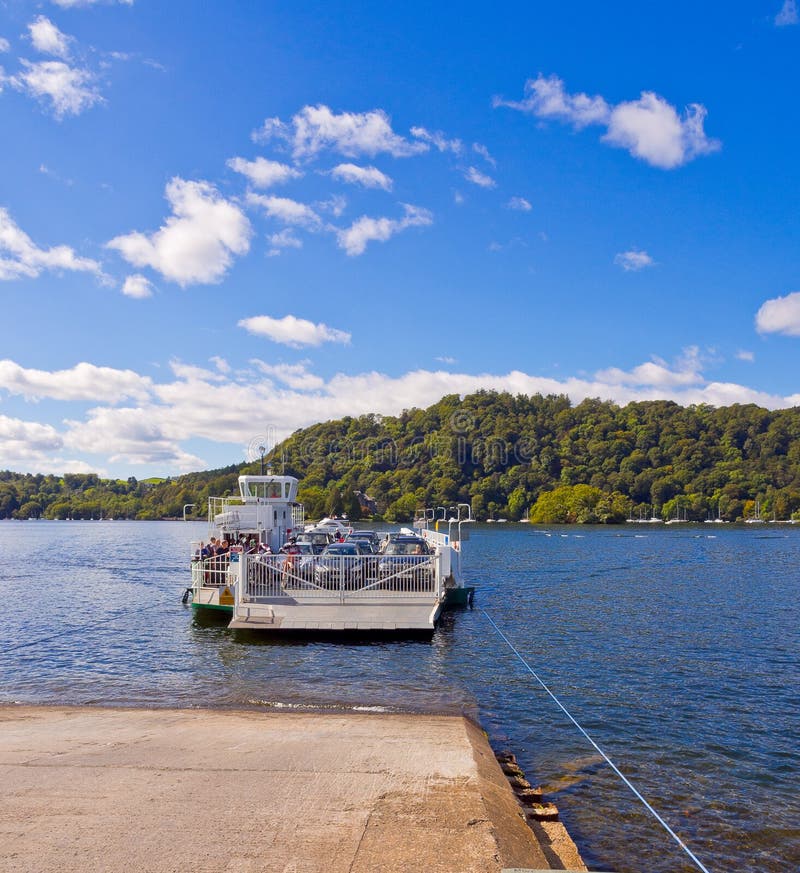 Windermere Ferry editorial stock photo. Image of fjord - 44701833