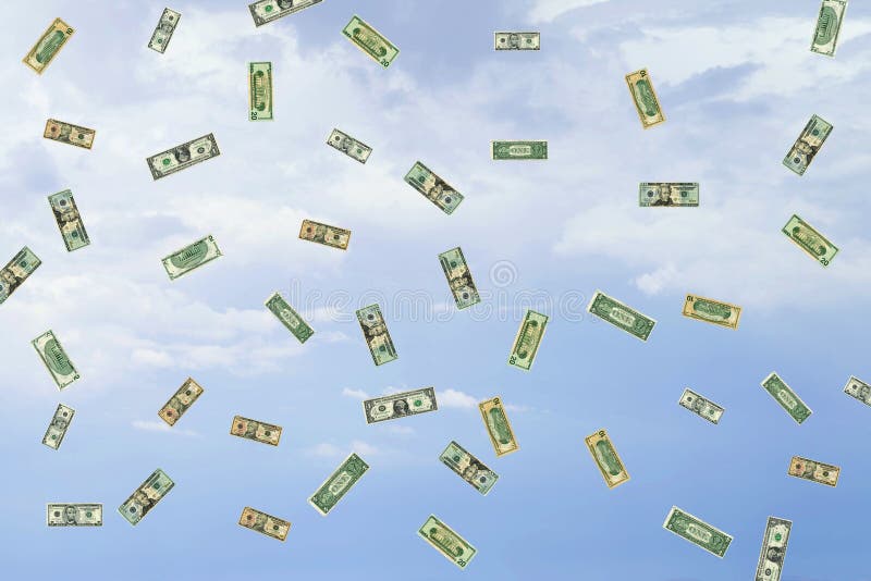 Money falling stock image. Image of success, winnings - 15490943