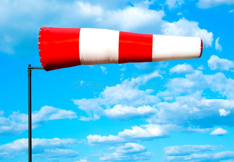 Windfahne, Windsack stockbild. Bild von luftfahrt, voll - 70127995