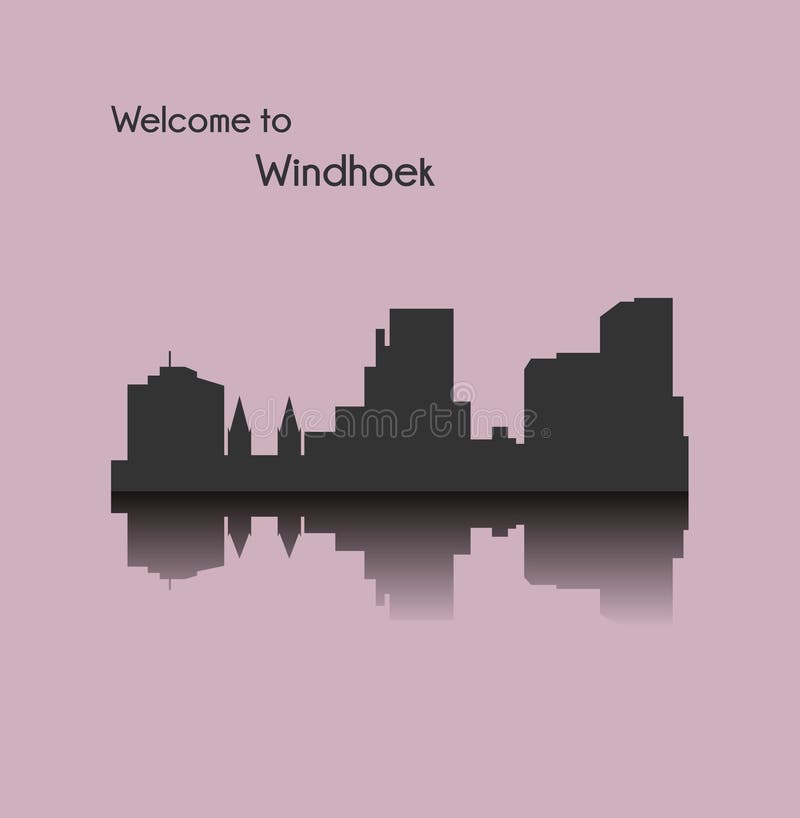 Windhoek namibia ilustración del vector. Ilustración de paisaje - 298515644