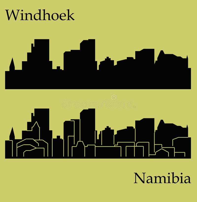 Windhoek namibia ilustración del vector. Ilustración de recorrido ...