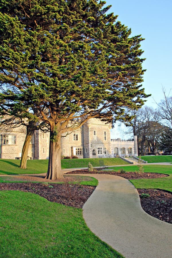 Winding castle path stock photo. Image of birch, castles - 23662450