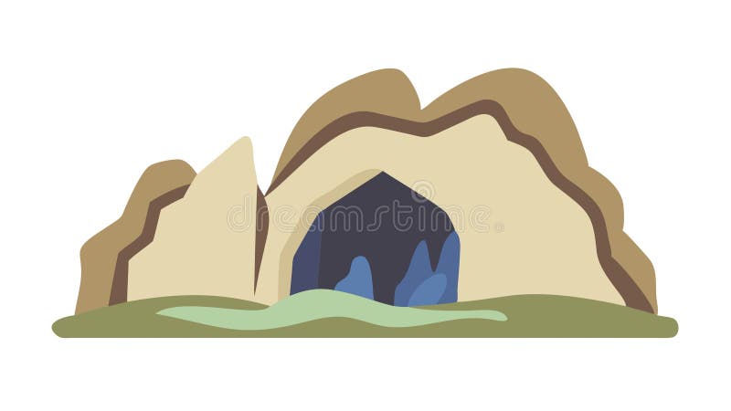 Winding Cave Passage, Deep Underground, Exploration Path, Vector Design ...
