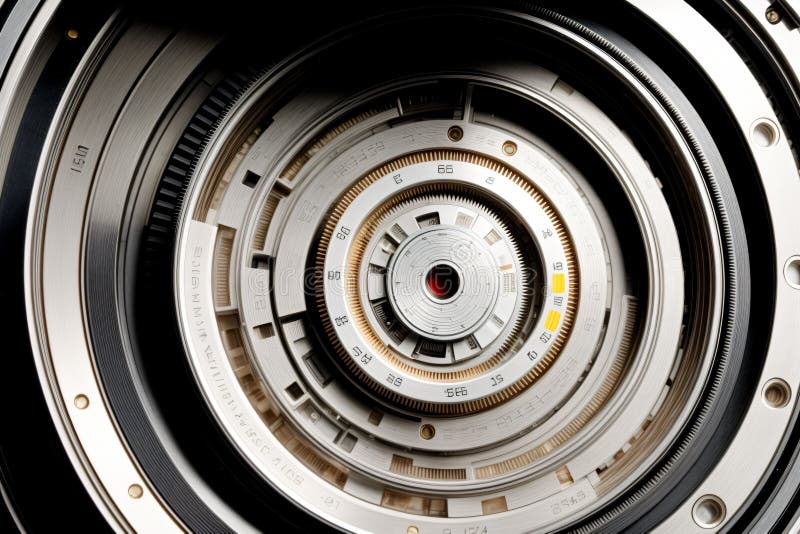 A Winding Clock Gear Turning into a Sun Setting Stock Illustration ...