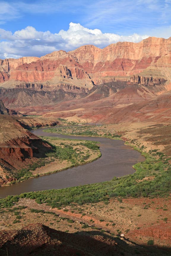 Winding Colorado River stock photo. Image of rock, colorado - 19505642