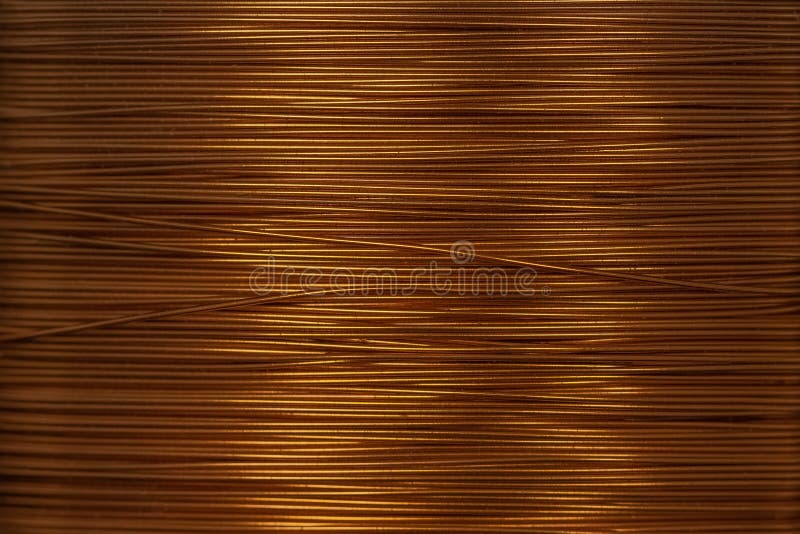 Winding Copper Thread Vintage Background Stock Photo - Image of ...