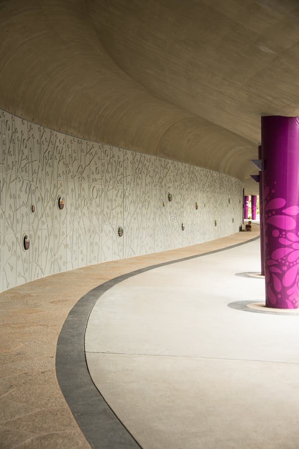 Winding Corridor stock image. Image of arcade, column - 25501669