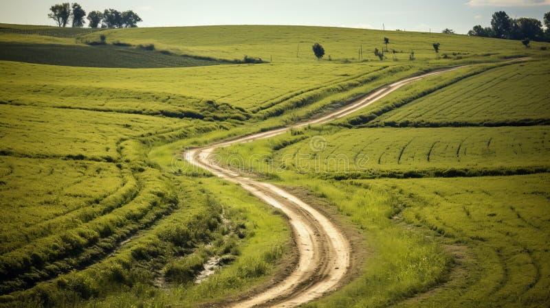 Dirt Path Farm Stock Illustrations – 668 Dirt Path Farm Stock ...